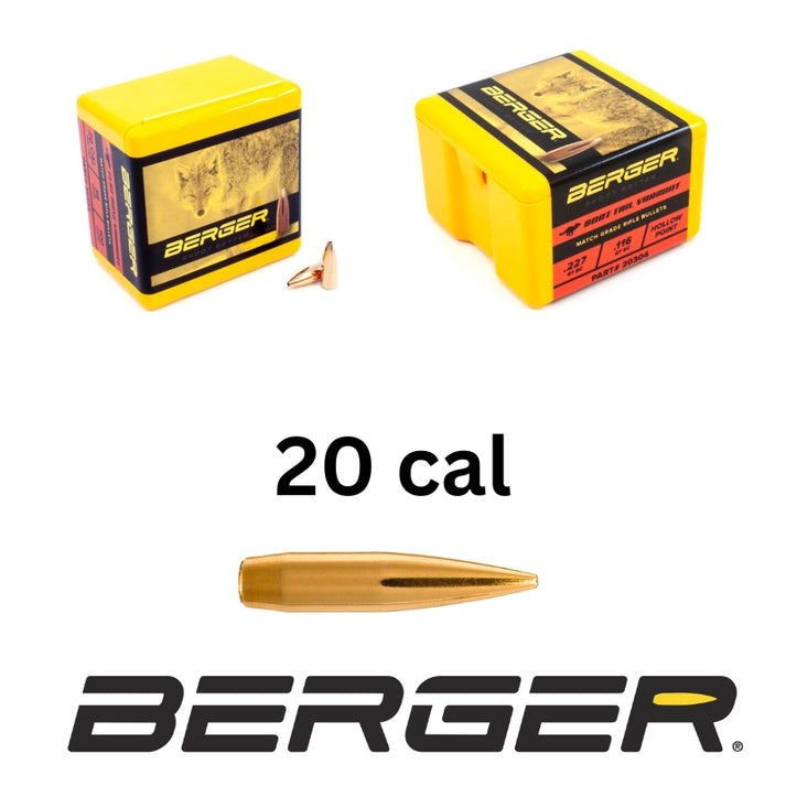 Berger - Bullets 20 Cal – Q Store